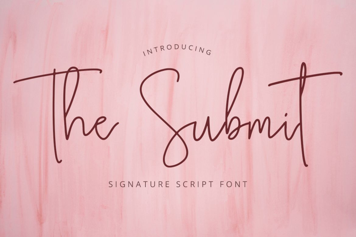 The Submit - Handwritten Script Lovely Fonts | Deeezy