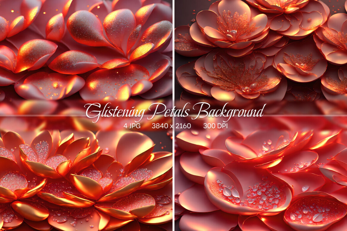 Glistening Petals Background | Deeezy