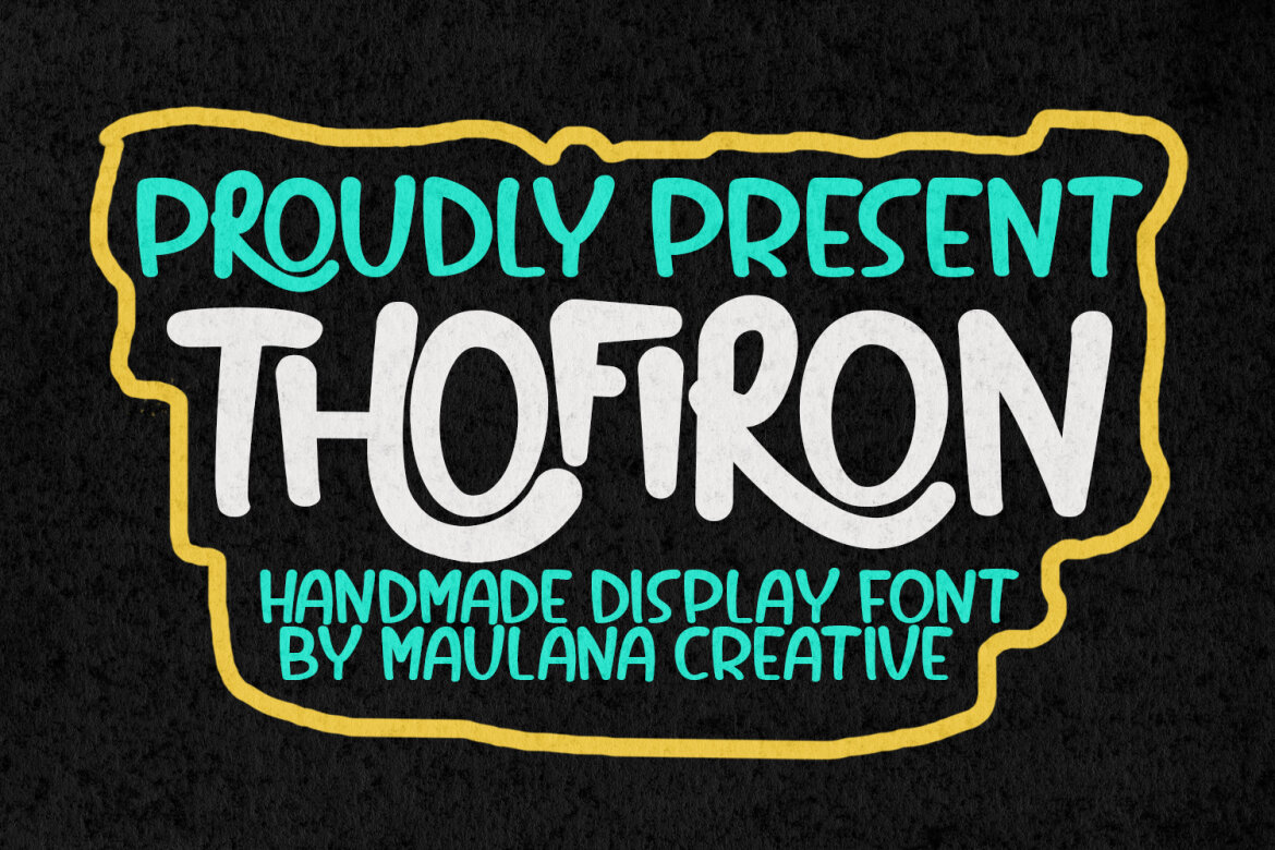 Thofiron Handmade Brush Display Font | Deeezy