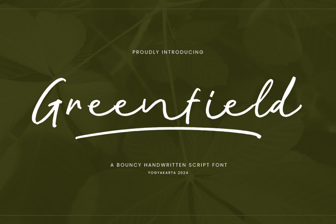Greenfield Handwritten Script | Deeezy