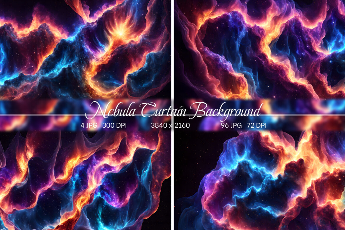 Nebula Curtain Background | Deeezy