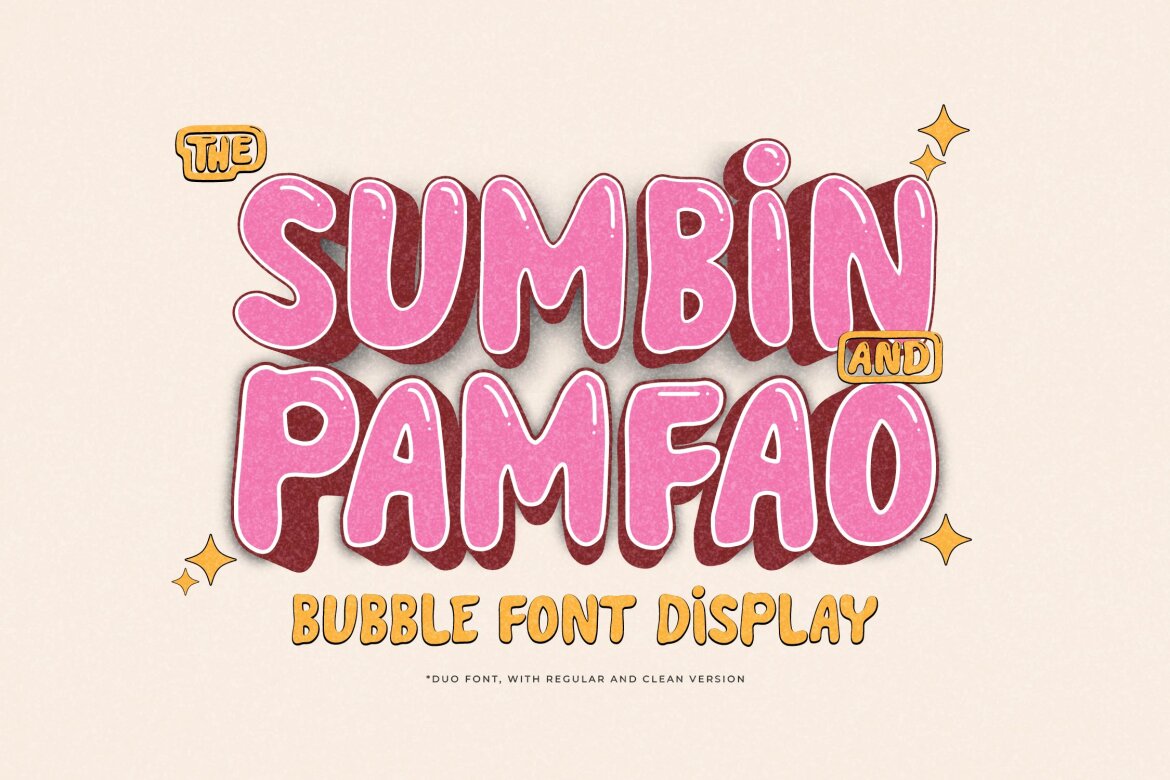Sumbin Pamfao | Bubble Font Display | Deeezy