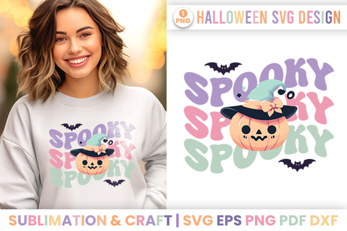 Halloween Sublimation Spooky SVG Design | Deeezy
