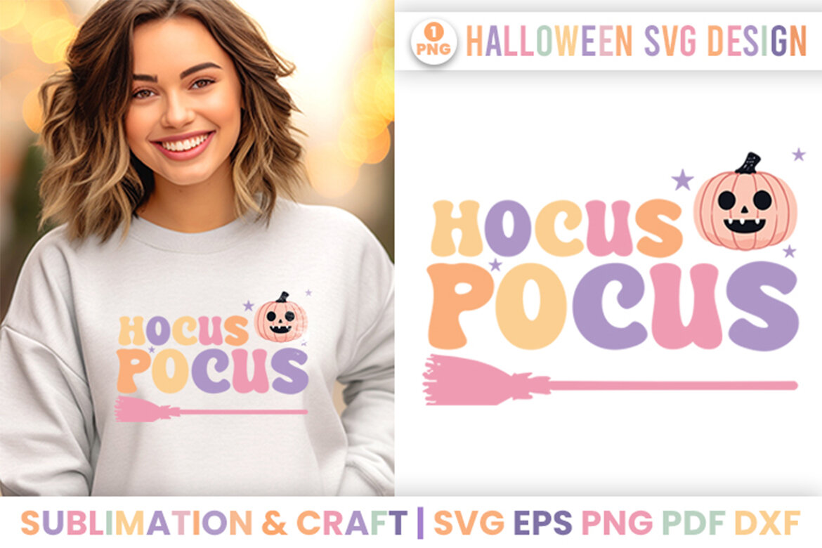 Halloween Sublimation Hocus Focus SVG | Deeezy