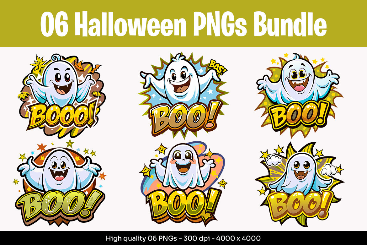 06 Halloween PNGs Bundle | Deeezy