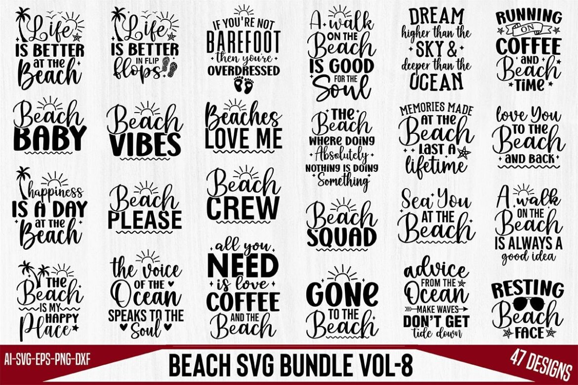 Beach SVG Bundle | Deeezy