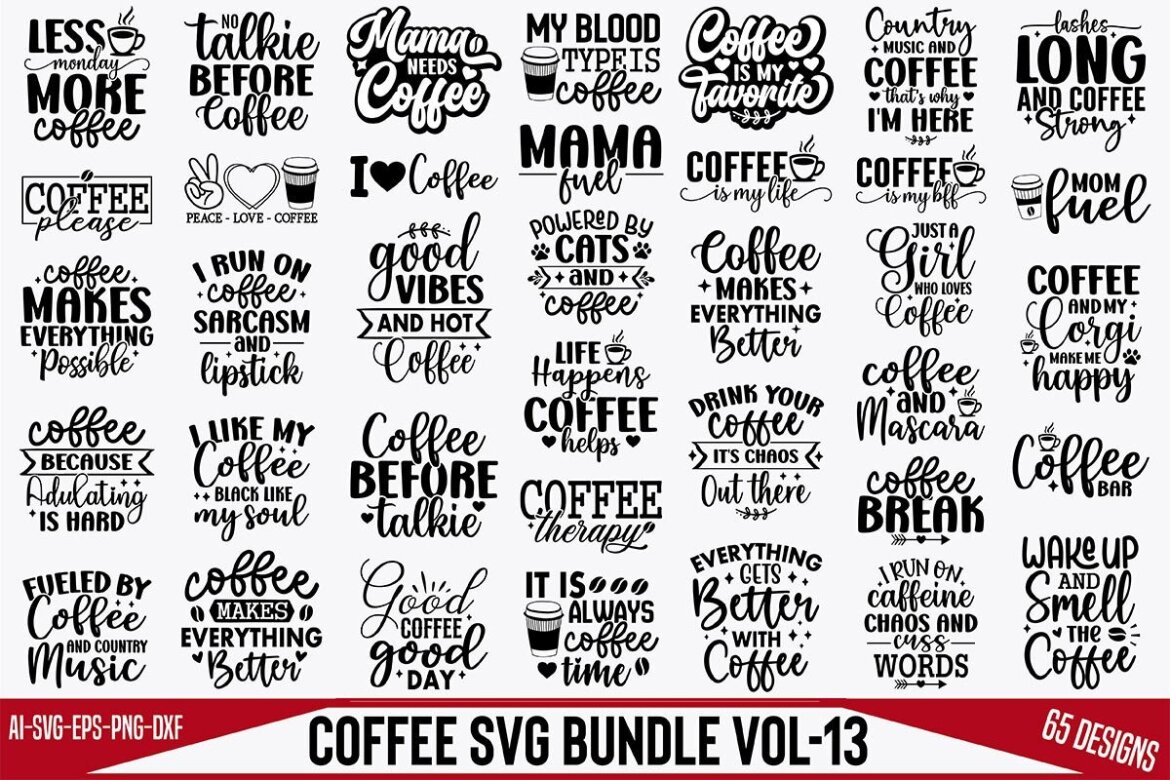 Coffee SVG Bundle | Deeezy