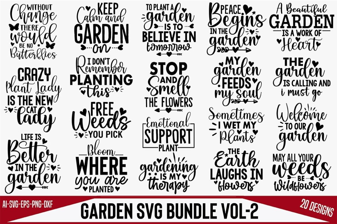 Garden SVG Bundle | Deeezy