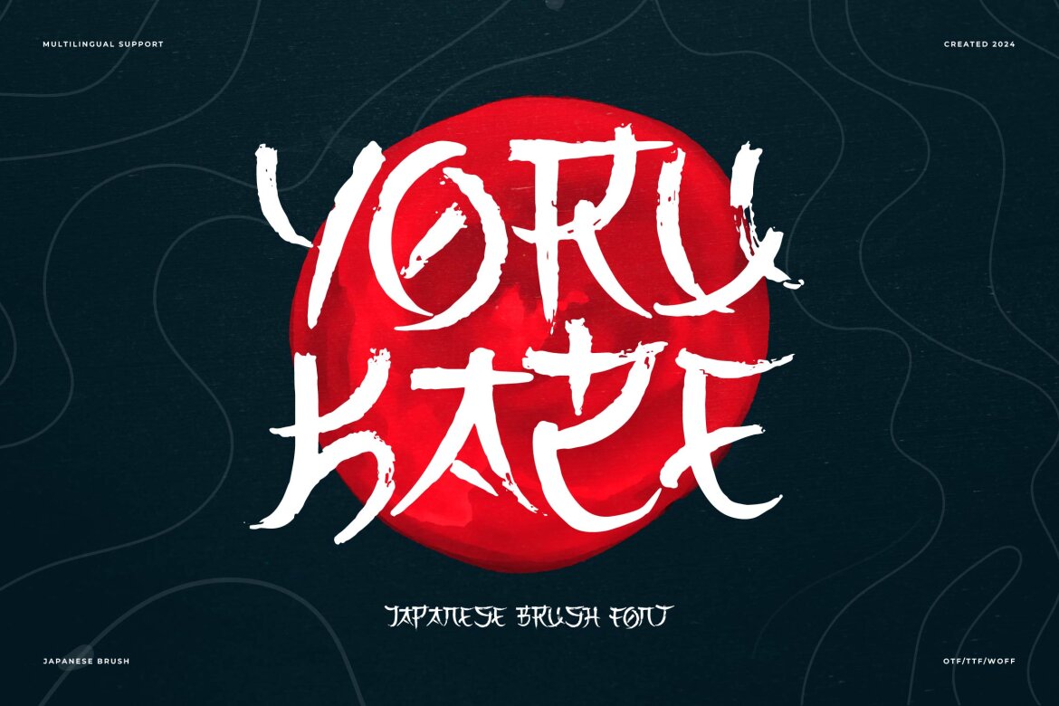 Yoru Kaze | Japanese Brush Font | Deeezy