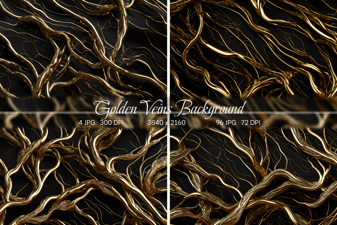 Golden Veins Background | Deeezy