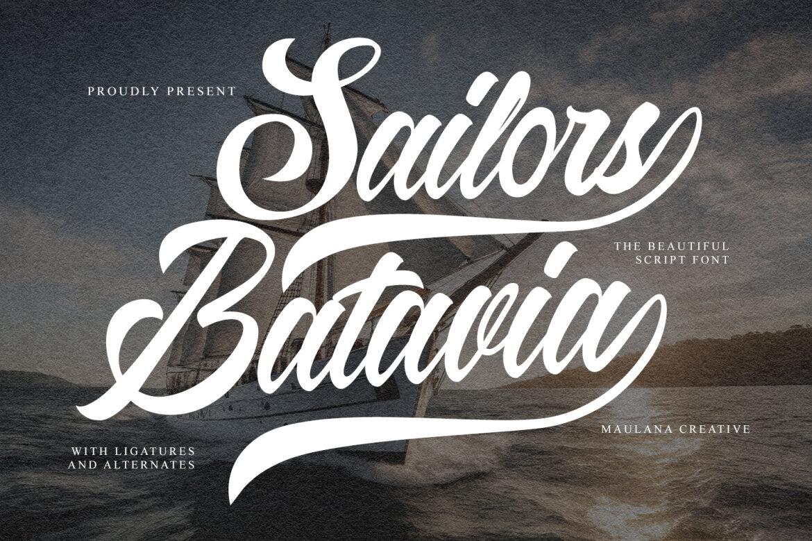 Sailors Batavia Beautiful Script Font | Deeezy