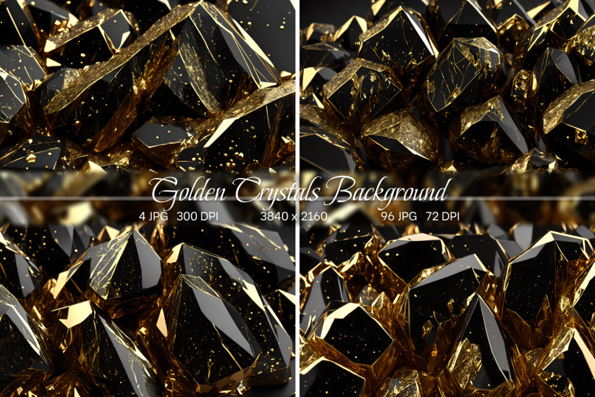 Golden Crystals Background | Deeezy
