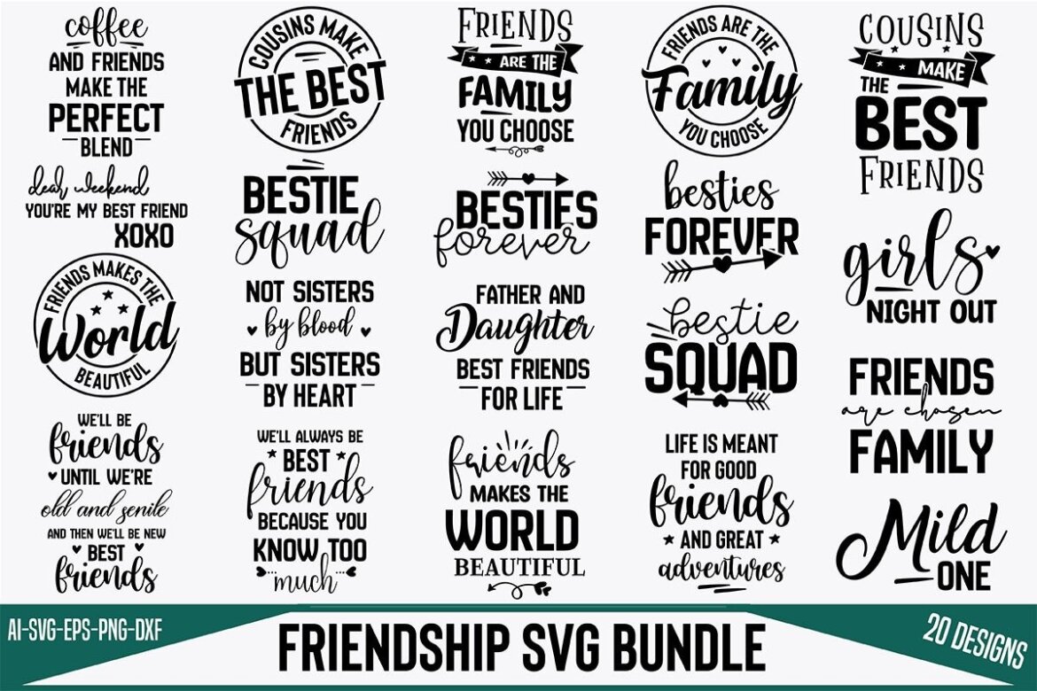 Friendship SVG Bundle | Deeezy