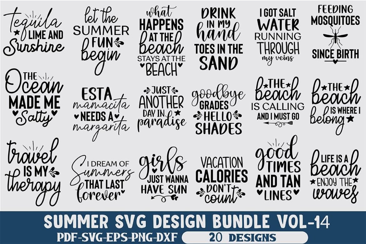 Summer SVG Design Bundle | Deeezy