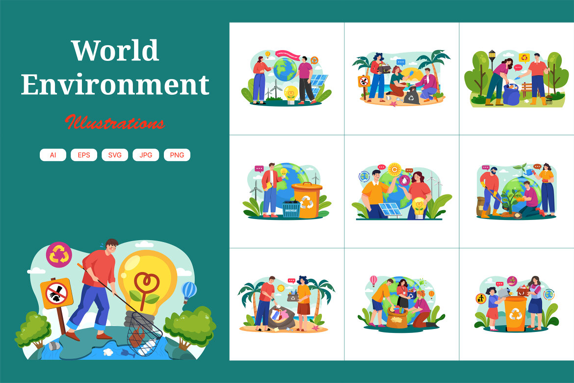 M599_World Environment Illustration Pack 1 | Deeezy