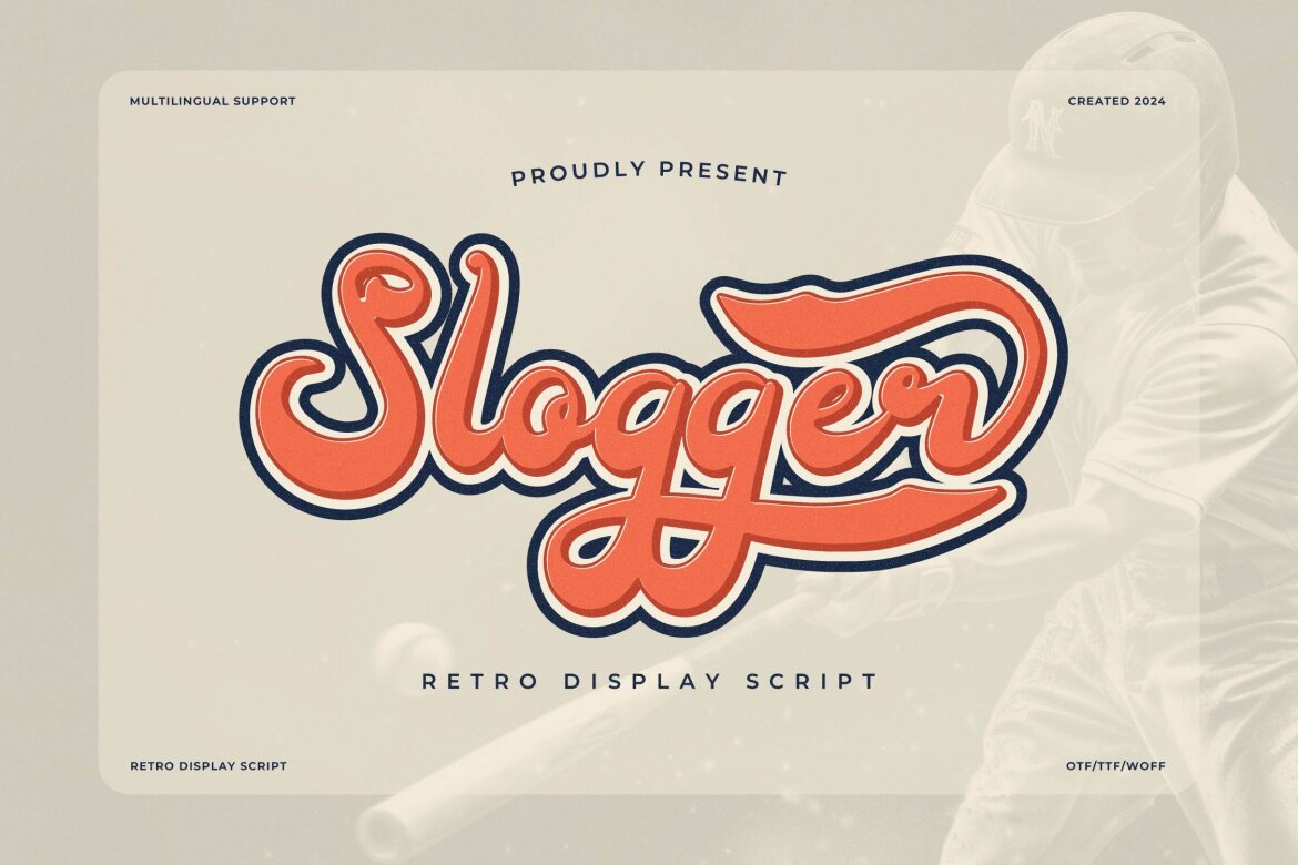 Slogger | Retro Display Font | Deeezy