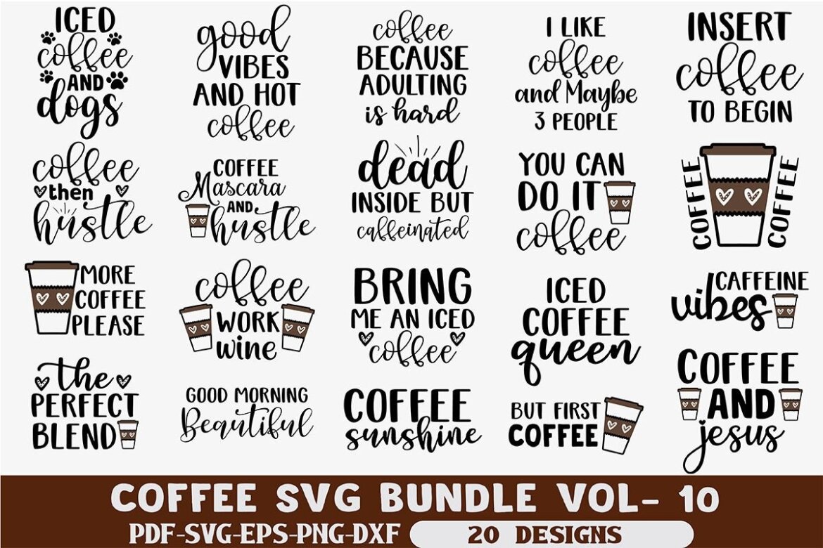 Coffee SVG Bundle | Deeezy