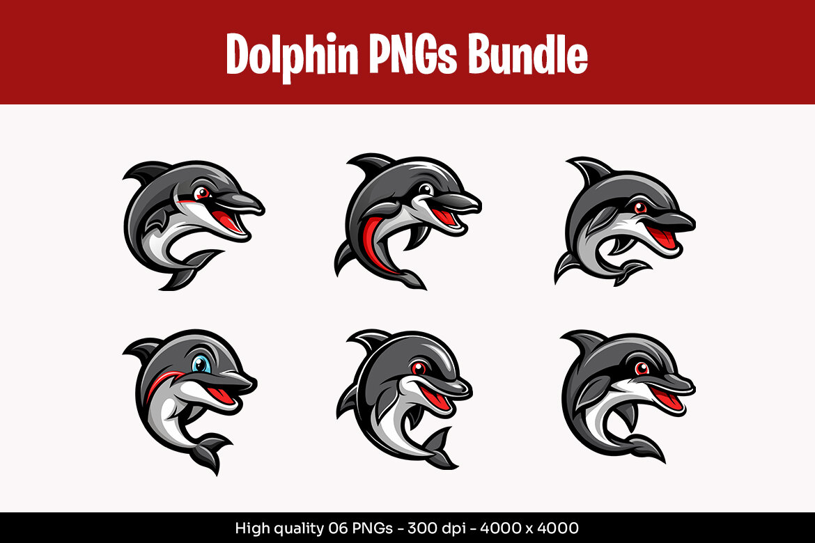 Dolphin Designs PNG Bundle | Deeezy