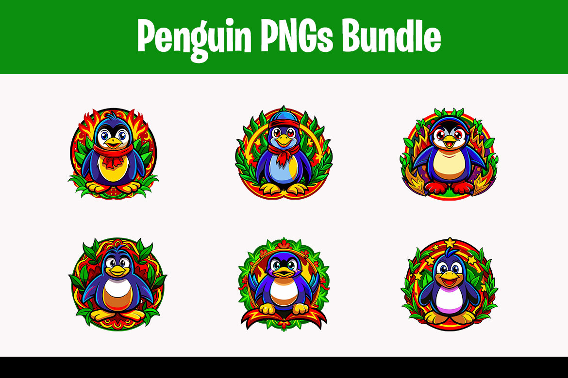 Penguin Designs PNG Bundle | Deeezy