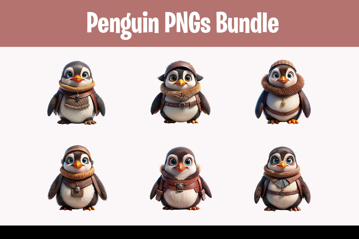 Penguin Designs PNG Bundle | Deeezy