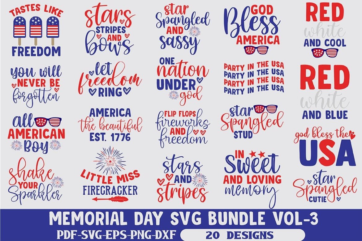 Memorial Day SVG Bundle | Deeezy