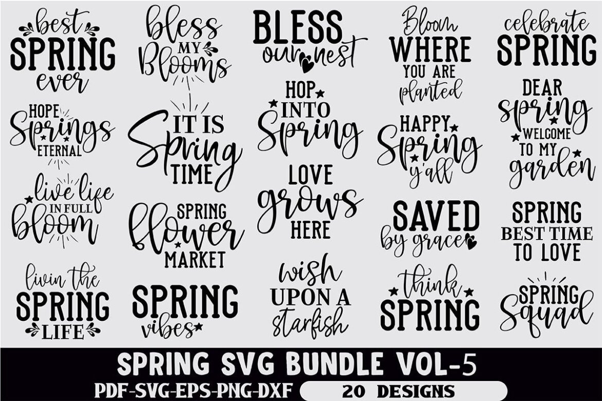 Spring SVG Bundle | Deeezy