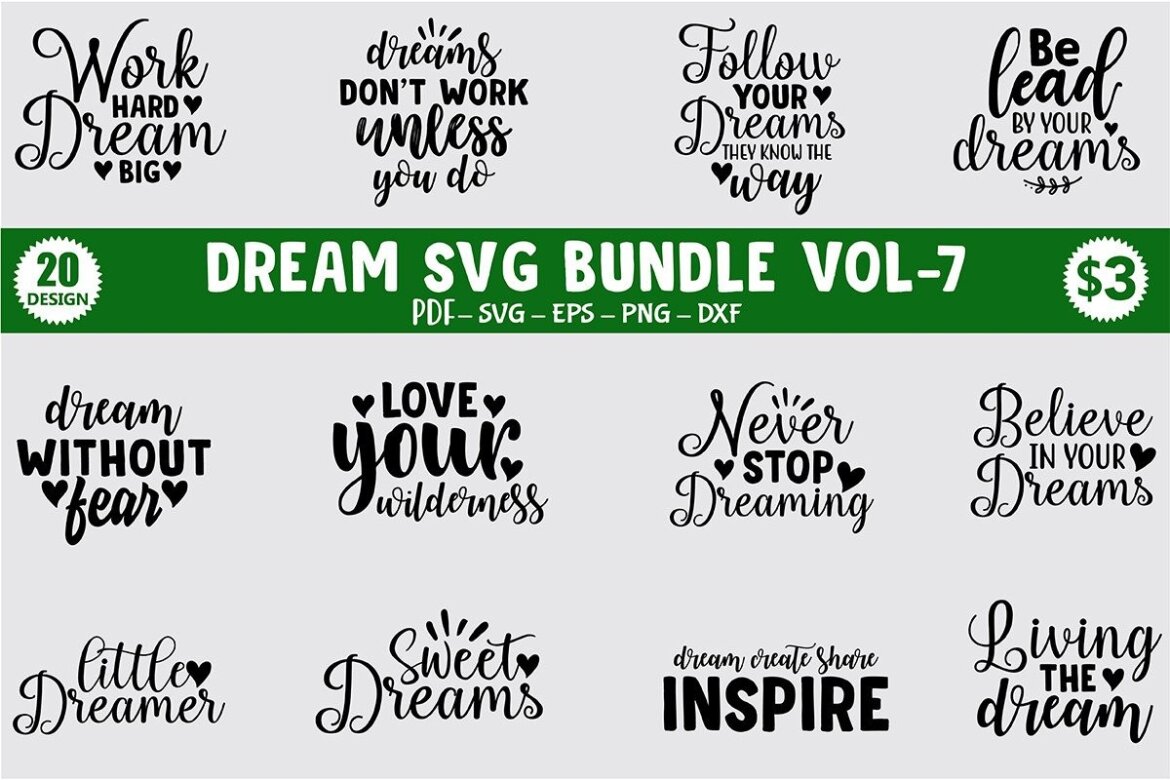 Dream SVG Bundle | Deeezy