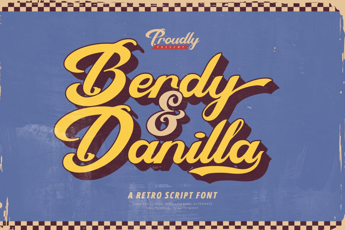 Berdy Danilla | Retro Script Font | Deeezy