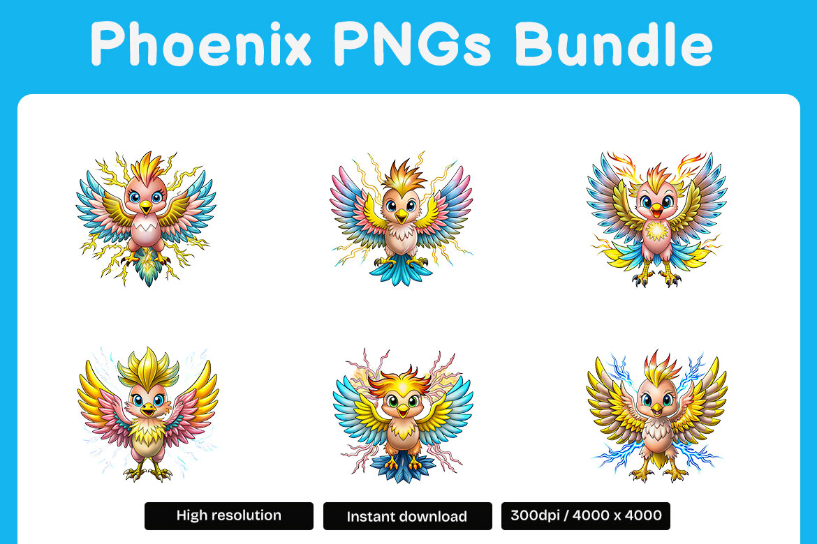 Phoenix PNGs Bundle | Deeezy