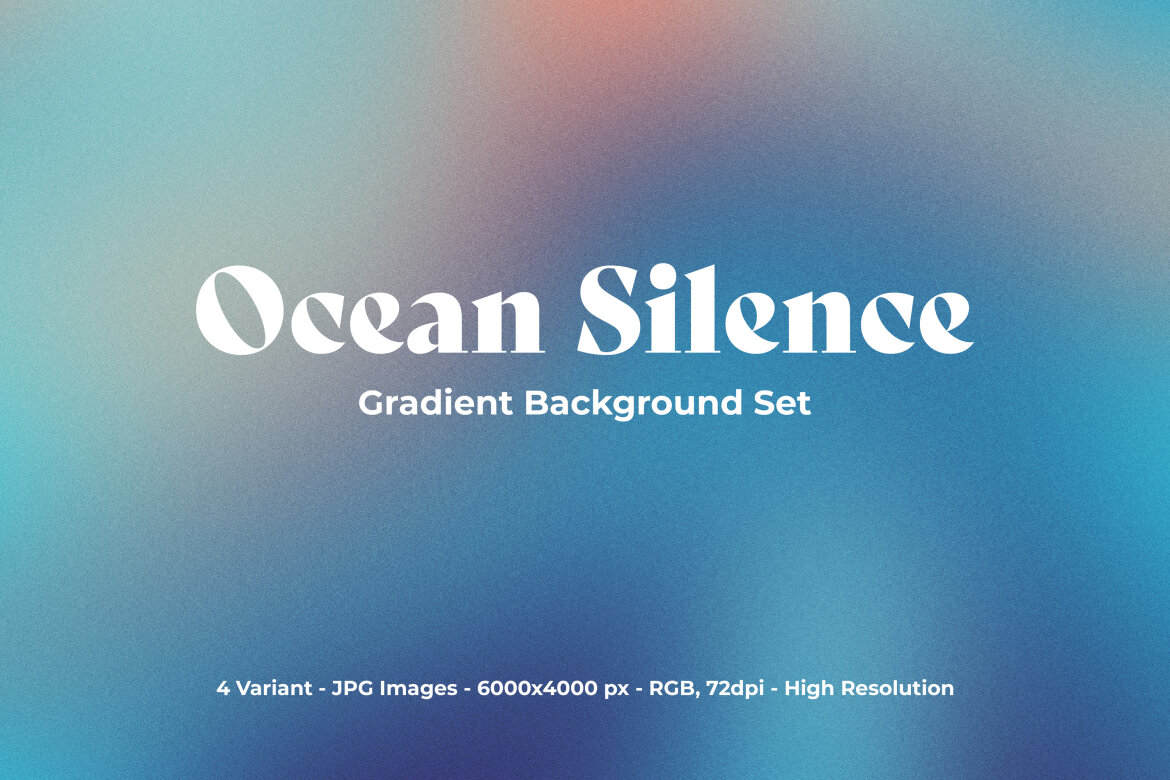 Ocean Silence Gradient Background Set | Deeezy