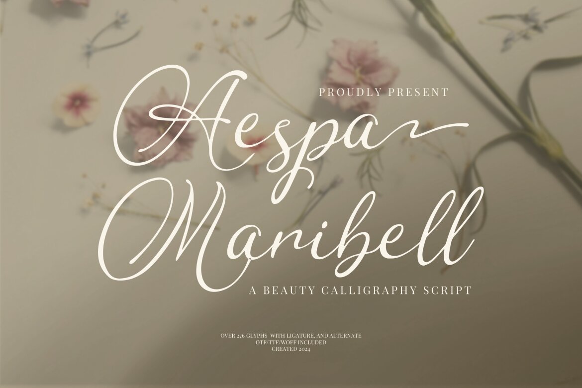 Aespa Maribell | Beauty Calligraphy Script | Deeezy