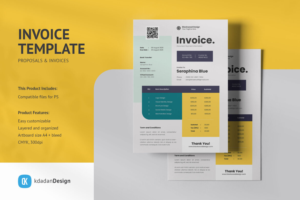 FREE Invoice Template | Deeezy