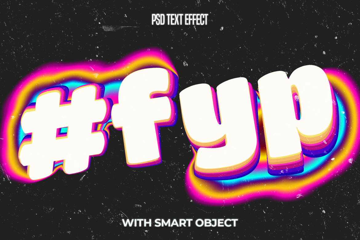 FYP Melted Editable 3D Text Effect | Deeezy
