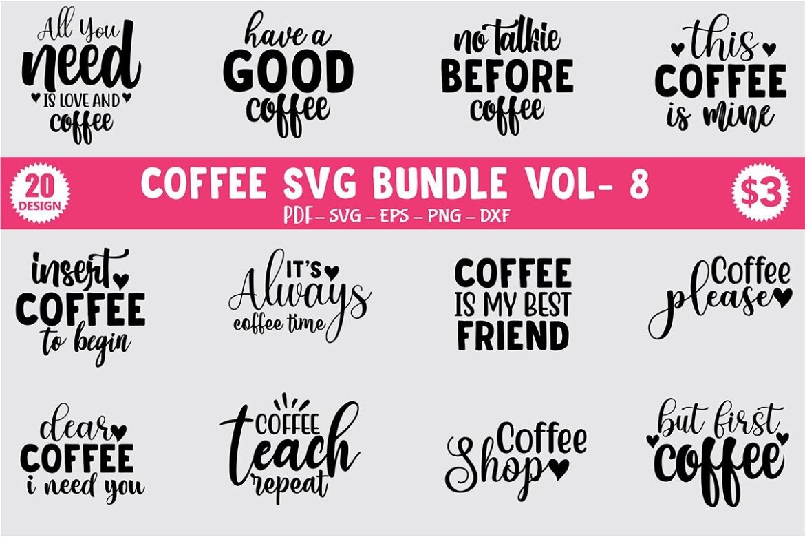 Coffee SVG Bundle | Deeezy