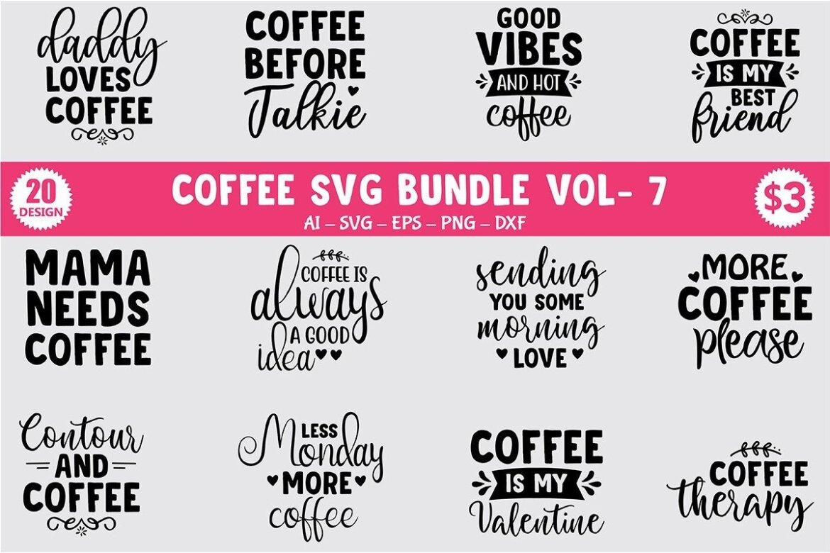 Coffee SVG Bundle | Deeezy