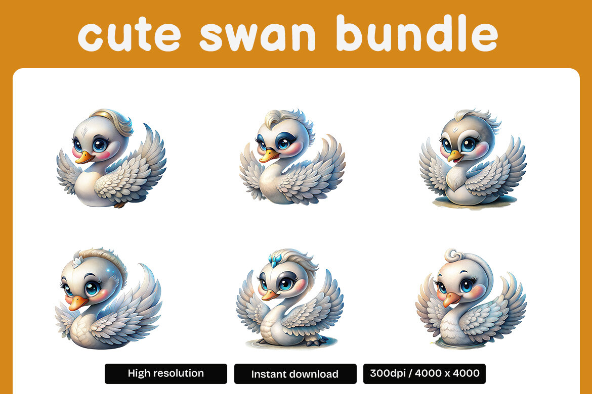 Cute Swan Bundle | Deeezy