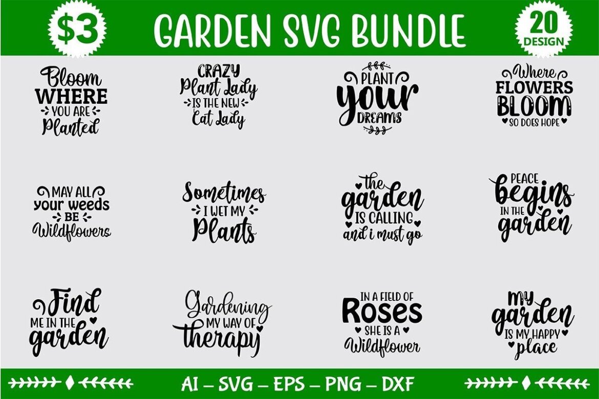 Garden SVG Bundle | Deeezy