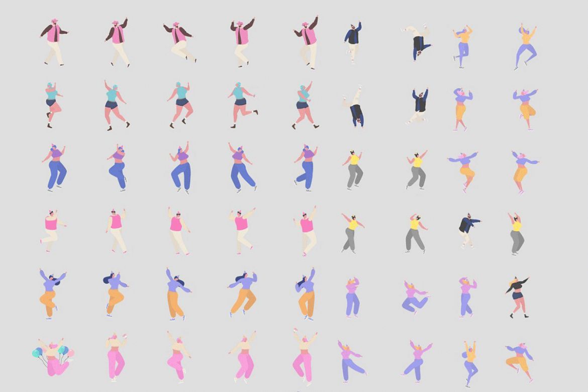 Dancing at Party Characters | Deeezy