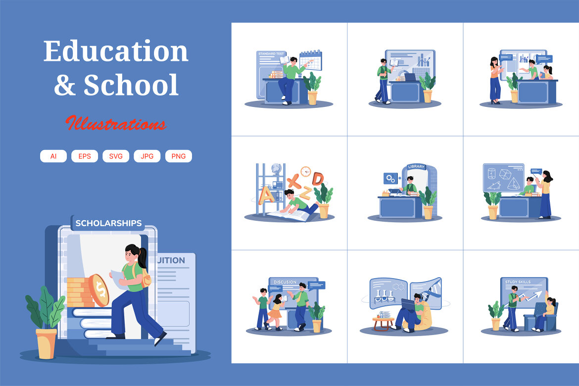 M721_Education Illustration Pack 2 | Deeezy