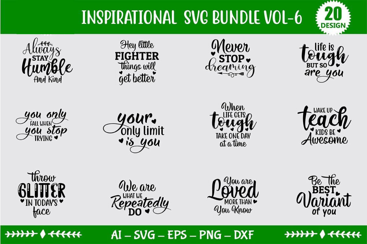 Inspirational FREE SVG Bundle | Deeezy