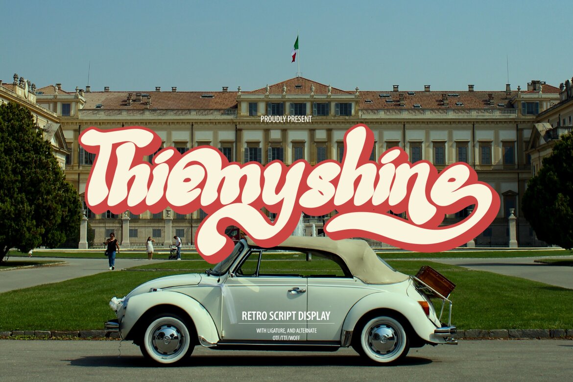 Thiemyshine | Retro Script Display | Deeezy