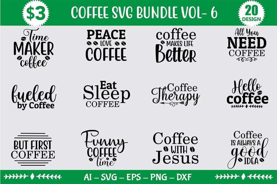 Coffee SVG Bundle | Deeezy