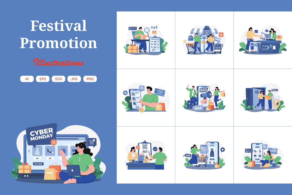 M531_Festival Promotion Illustration Pack | Deeezy