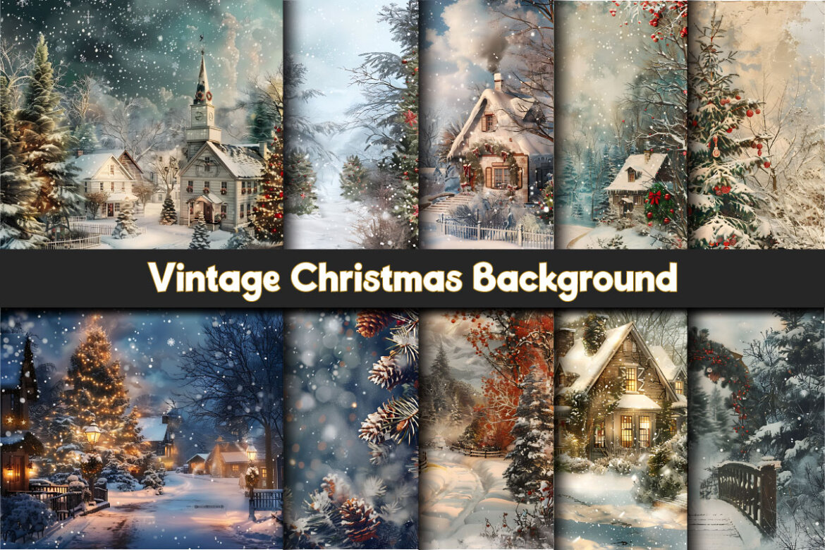 Vintage Christmas Background | Deeezy