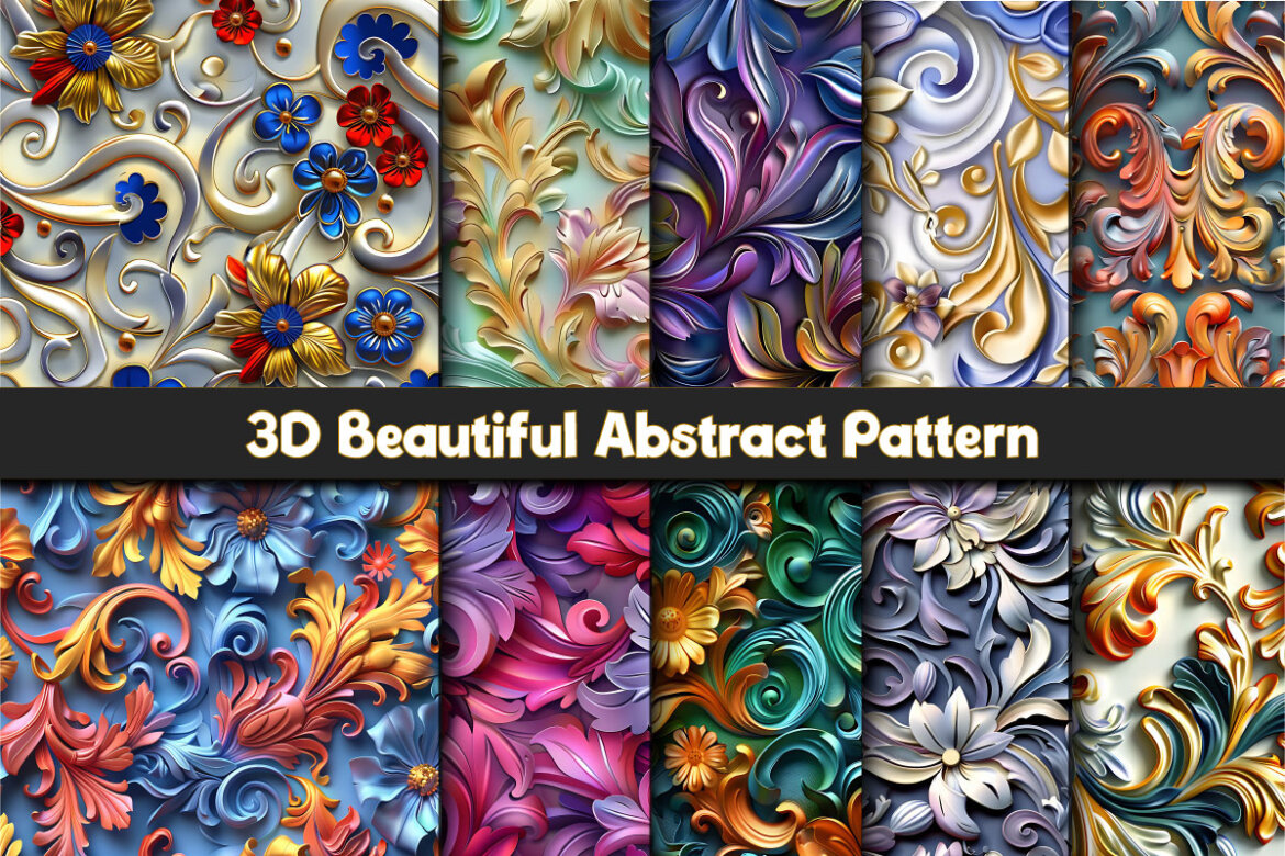 3D Beautiful Abstract Pattern | Deeezy