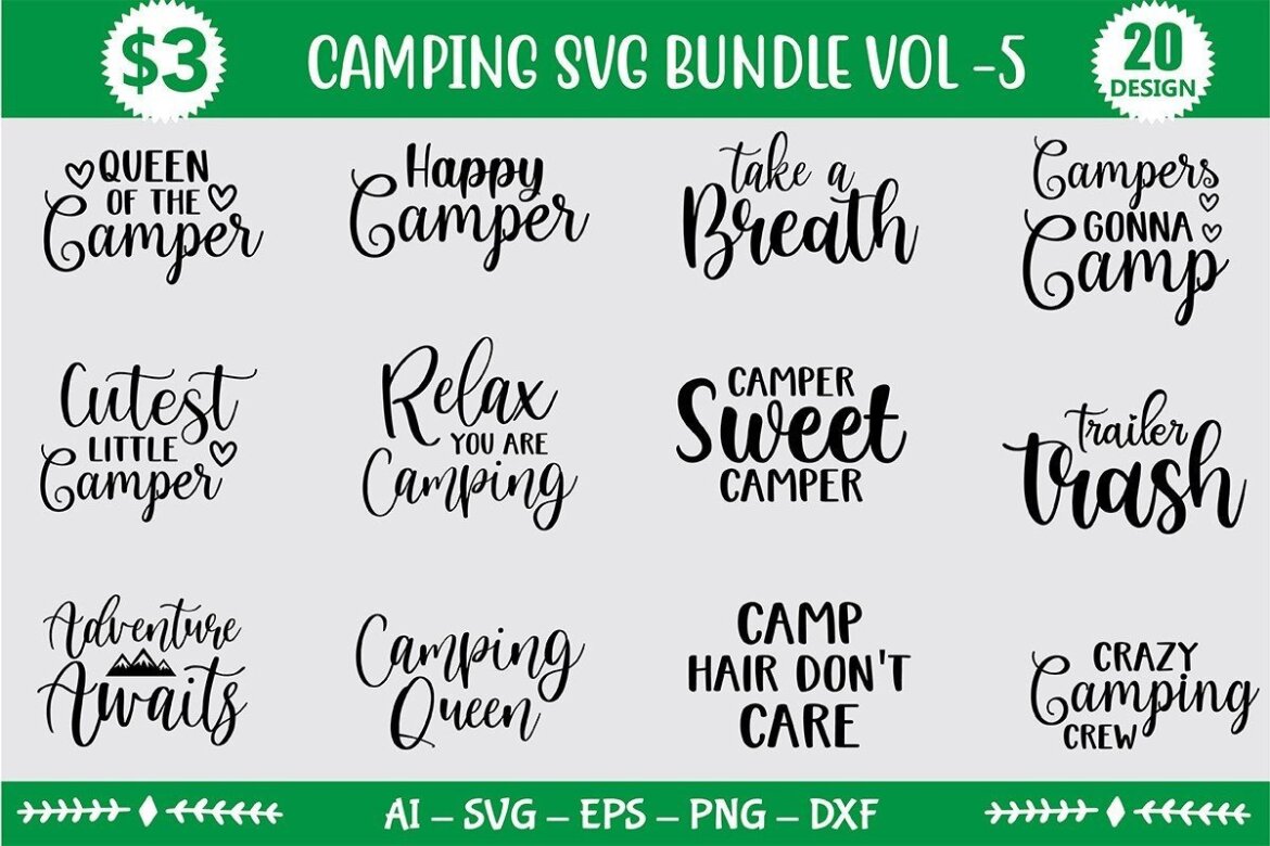 CAMPING SVG BUNDLE | Deeezy