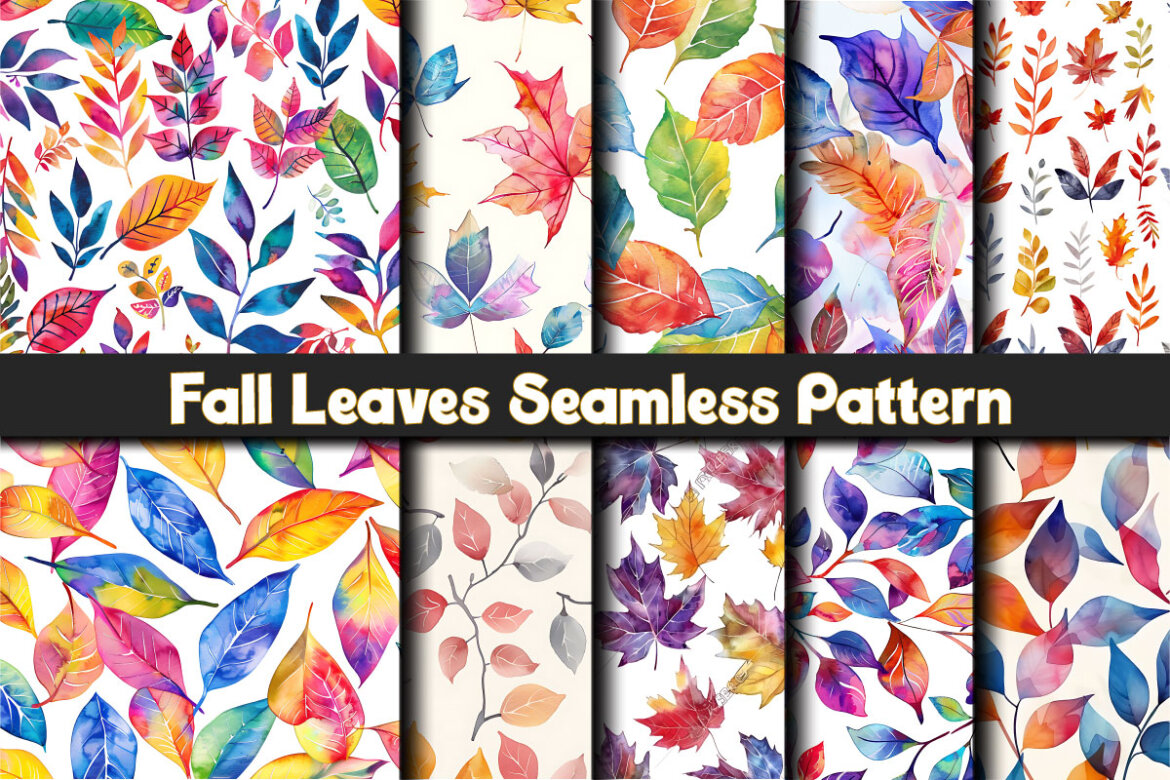 Fall Leaves Seamless Pattern | Deeezy