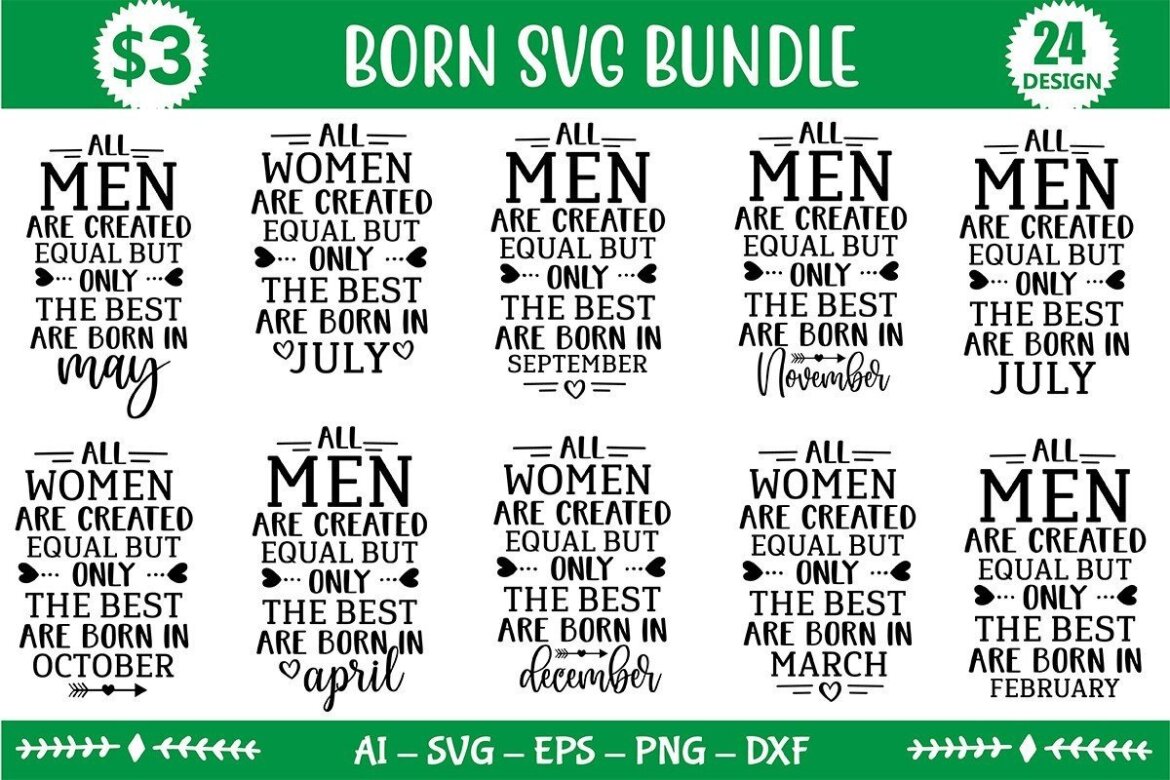 Born SVG Bundle | Deeezy