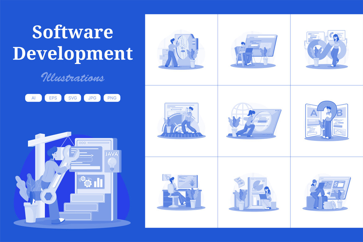 M710_Software Development Illustration Pack | Deeezy