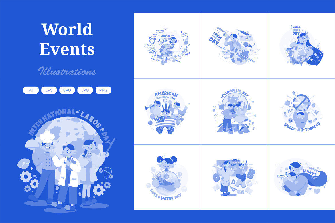 M706_World Events Illustration Pack | Deeezy